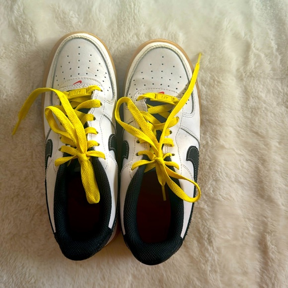 Nike | Shoes | Airforce Blackwhiteyellow Smiley Face Laces Say Go The ...